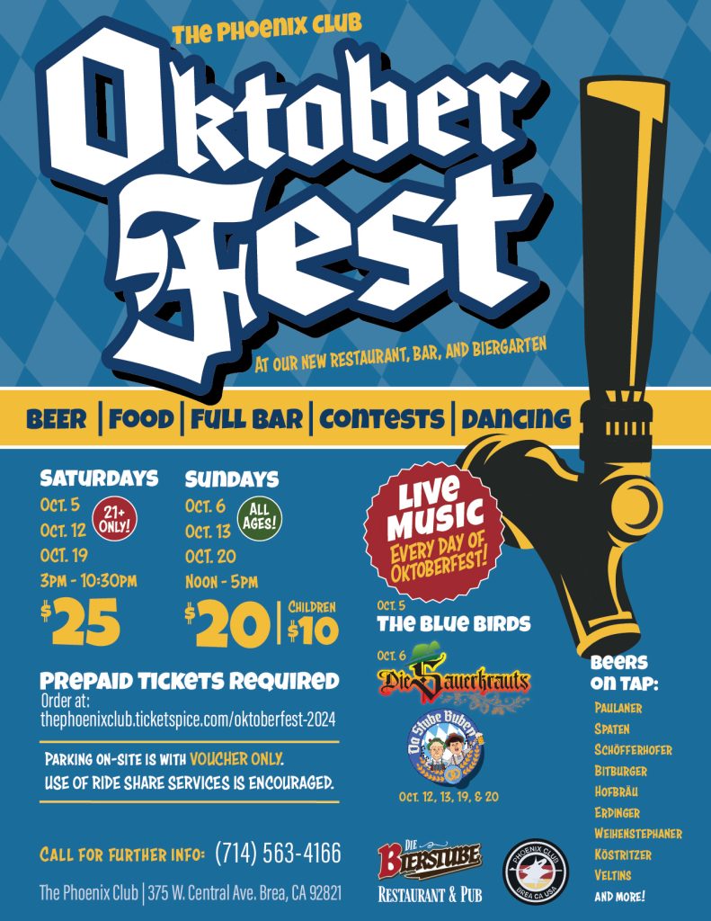 Oktoberfest 2024 is Happening in Brea! – The Phoenix Club